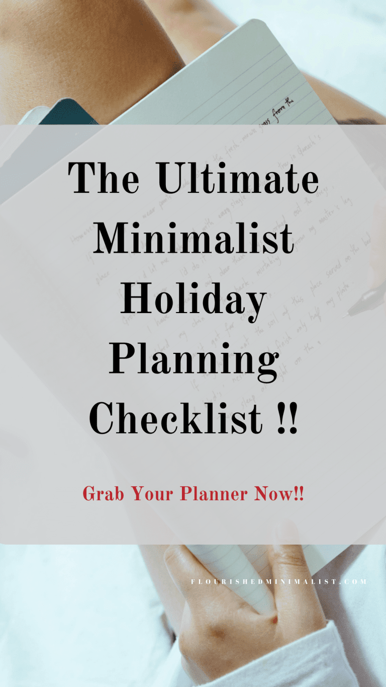 The Ultimate Minimalist Stress-Free Holiday Planning Checklist. - FLOURISHED MINIMALIST