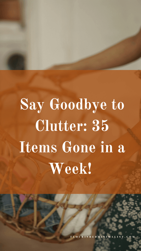 Declutter Challenge:35 Items in 7 Days in Only 15 Minutes Per Day ...